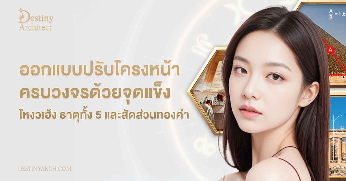 ออกแบบปรับโครงหน้าครบวงจรด้วยจุดแข็ง โหงวเฮ้ง ธาตุทั้ง 5 และสัดส่วน ...